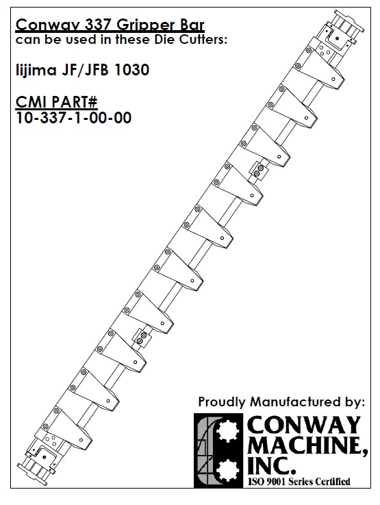 Catalog - Conway Machine - Conway Gripper Bar Complete for Iijima 1030