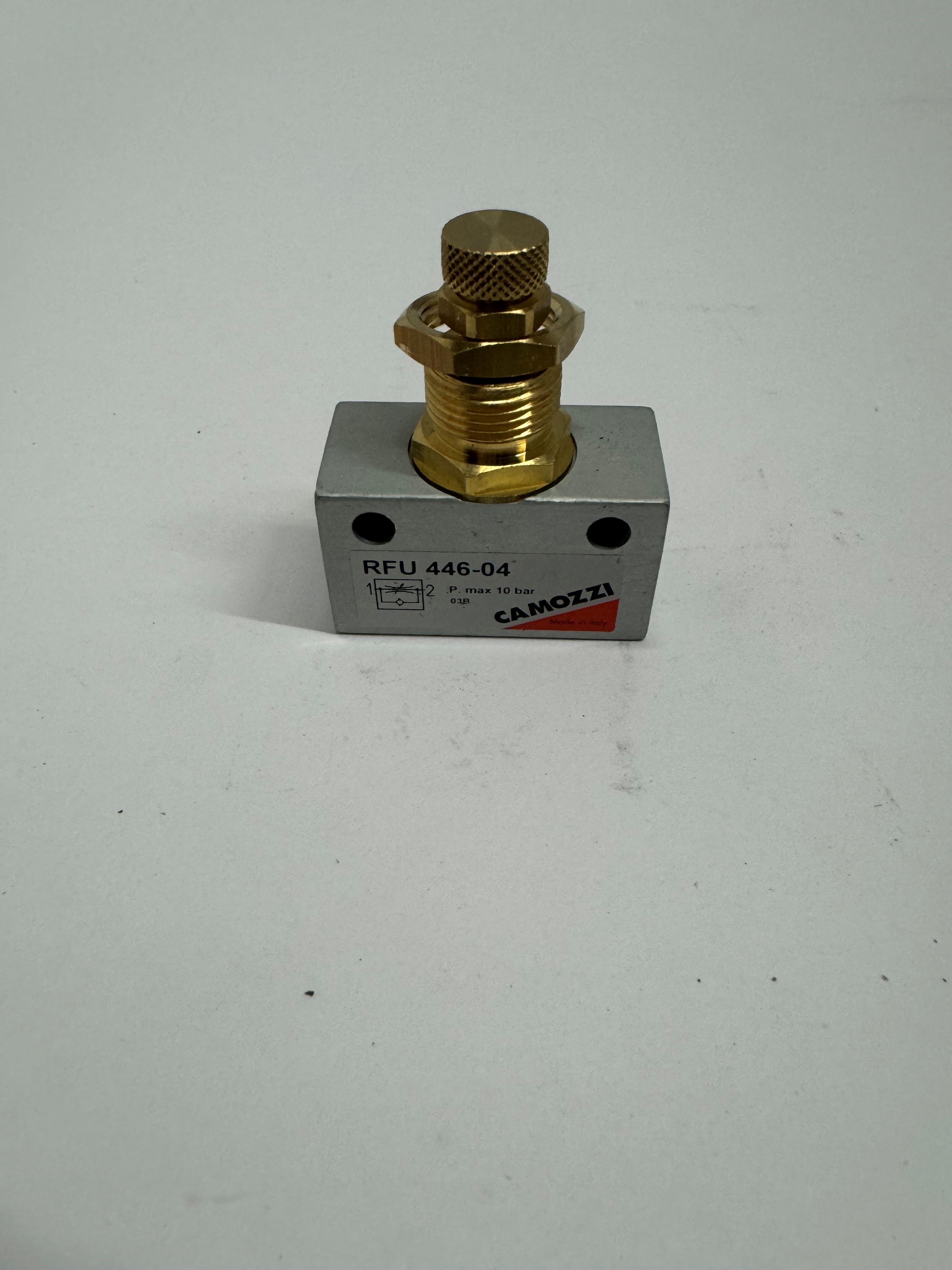 Pallet Machinery Group | VALVE, FLOW CONTROL, UNIDIRECTIONAL, INLINE
